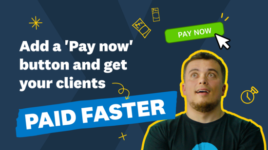 Add a 'Pay now' button and get your clients paid faster : Xero